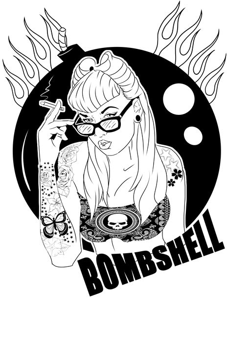 Bombshell - Lewis Barela Illustration - Digital Art & AI, Entertainment ...