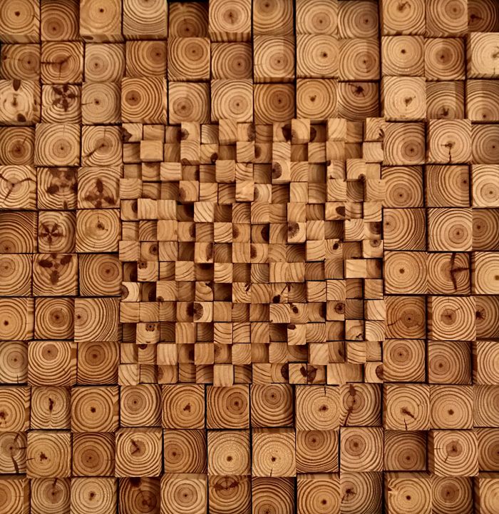 Square abstract wood art print - Emily Adkins - Photography, Abstract ...