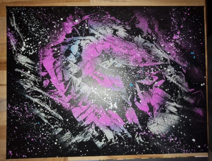 Pink Galaxy - T.DELAROSETTE - Paintings & Prints, Astronomy & Space ...