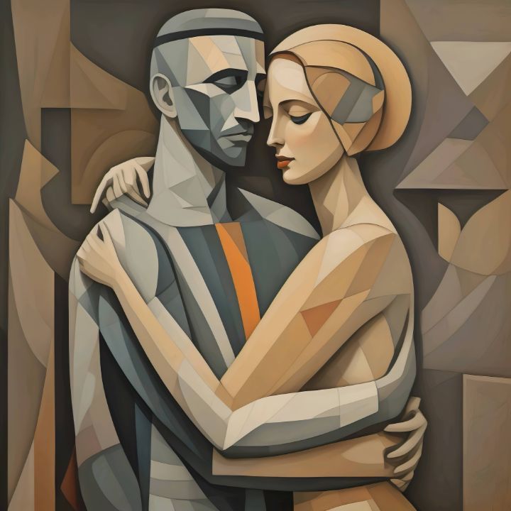 Romantic lovers moment - digitalartlb - Digital Art & AI, People & Figures, Love & Romance - ArtPal