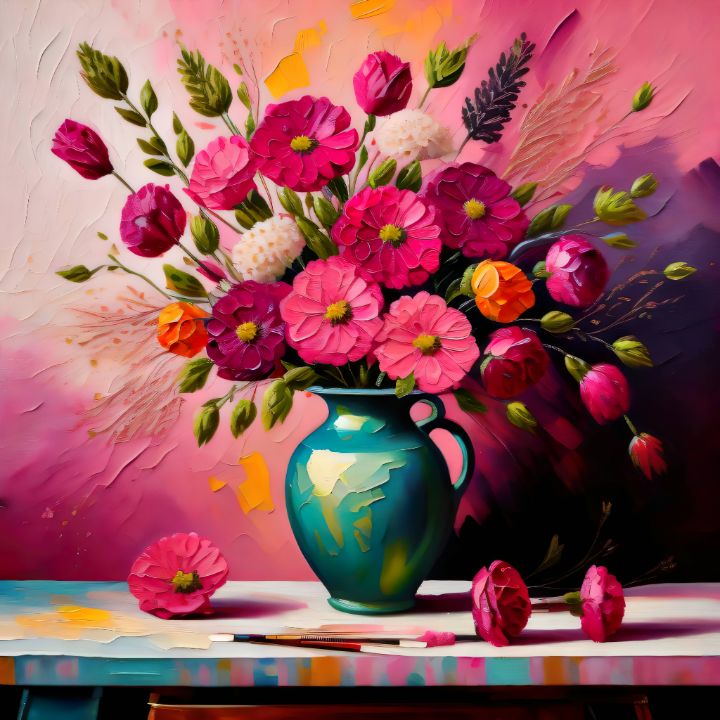 Blooming Harmony flower bouquet 58 - digitalartlb - Digital Art & AI ...