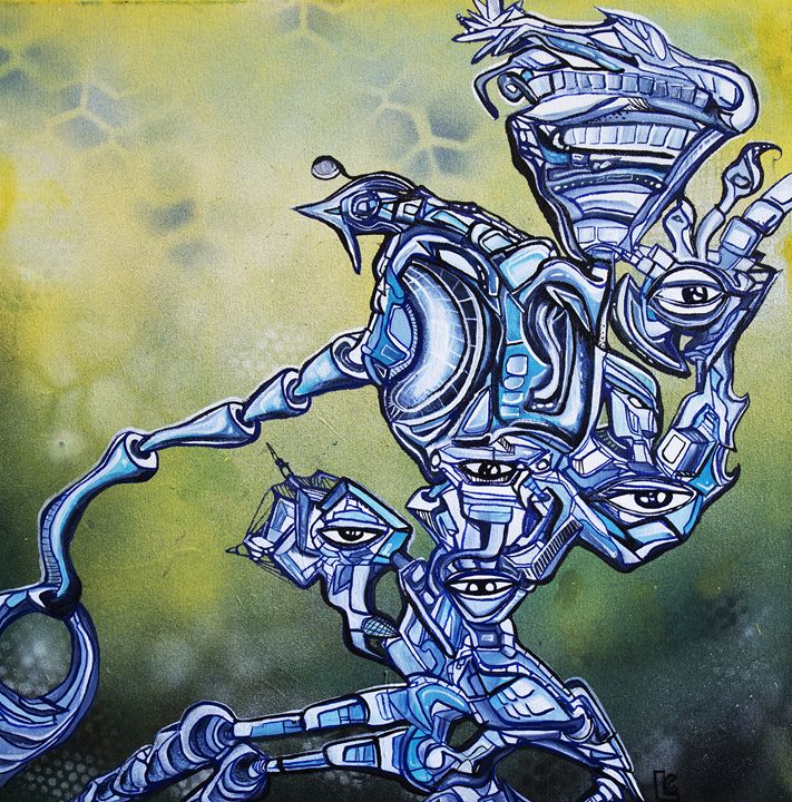 Rising Mutations - Larry Calabrese Art - Paintings & Prints, Abstract ...