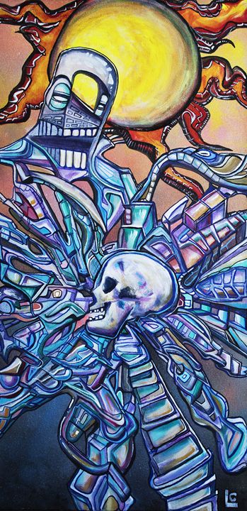 Aztec Prisms - Larry Calabrese Art - Paintings & Prints, Abstract ...