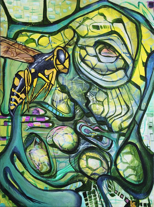 The Hive - Larry Calabrese Art - Paintings & Prints, Animals, Birds ...