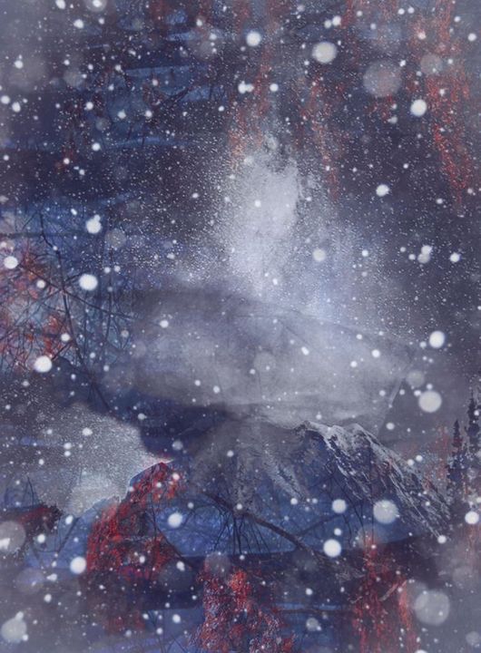 Snowy Mountain - Diablo Dickasso Designs - Digital Art & AI, Flowers ...