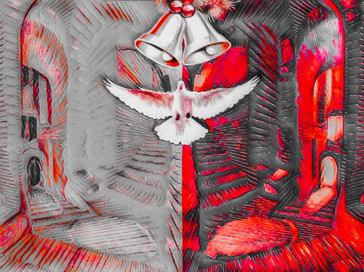 Red Hall - Diablo Dickasso Designs - Digital Art & AI, Abstract, Other ...