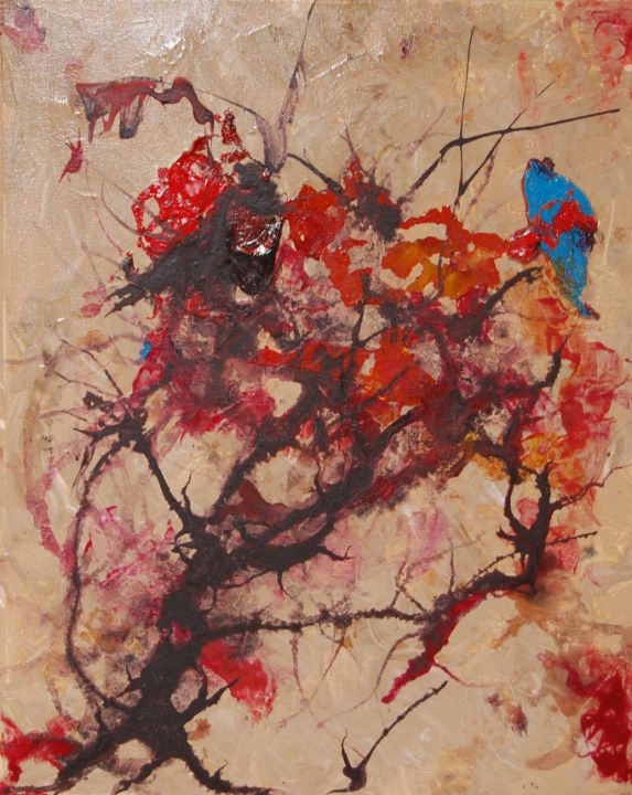 Blue Bird - Greg Hunt Paintings - Paintings & Prints, Abstract ...