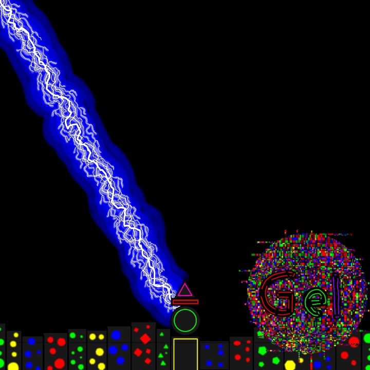 Blue Lightning - Gel - Digital Art, Landscapes & Nature, Other ...