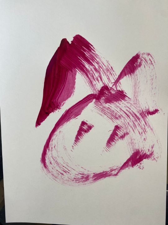 Cat face star flower - brushwithbenefit - Paintings & Prints, Abstract ...