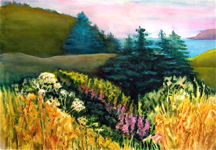 Mendocino Meadow - Judith Greenleaf Fine Arts - Paintings & Prints ...