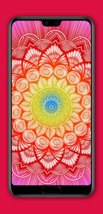 Red mandala phone background - BeautyPapers - Digital Art & AI ...