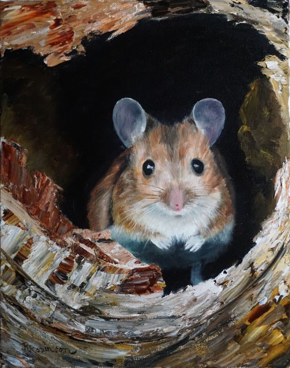 Wood Mouse - Randy Robinson Art - Paintings & Prints, Animals, Birds ...