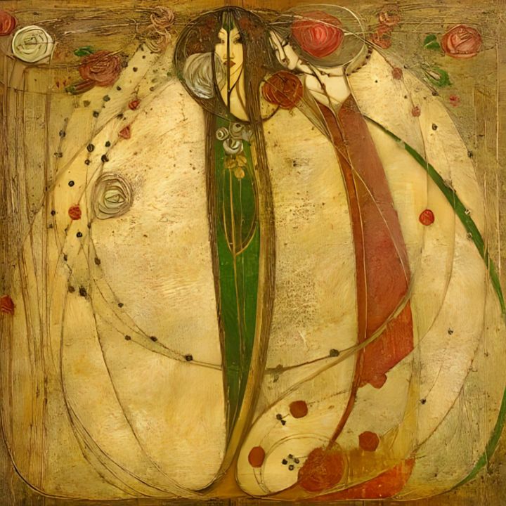 The White Rose and the Red Rose - Timeless-Artworks - Paintings ...