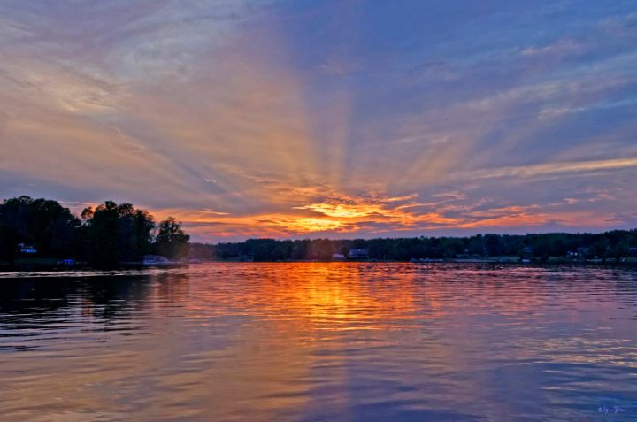 Radiant Sunset Over Lake Lancelot - Brian Shaw - Photography ...