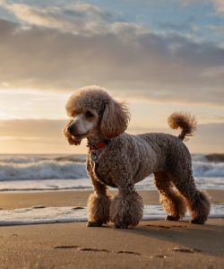 Regal Companion: Miniature Poodle - Xqzee - Digital Art & AI, Animals ...