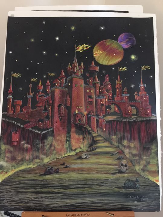 Red Castle - Cereste Artworx - Drawings & Illustration, Fantasy ...