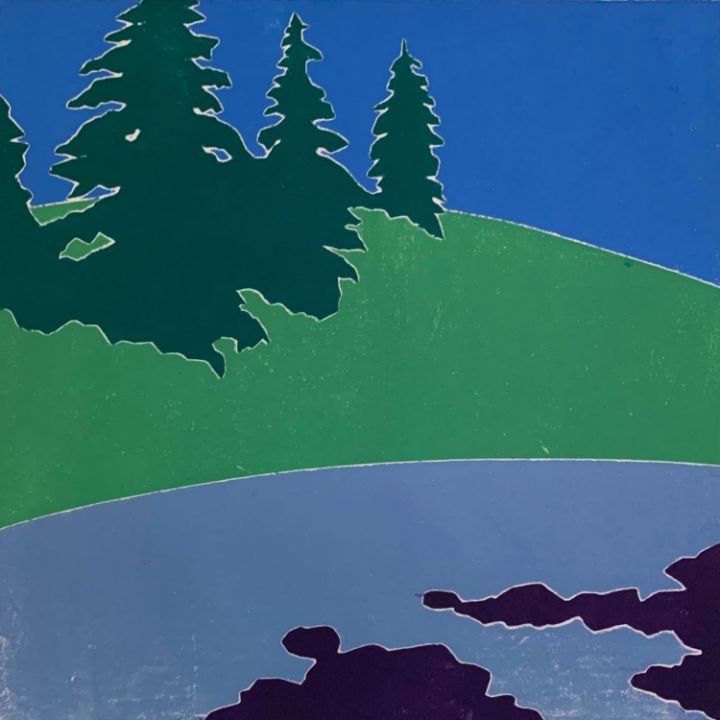 Green Hill - Marc Cooper Prints - Paintings & Prints, Abstract ...