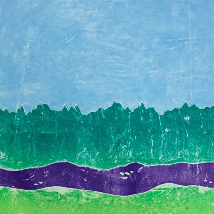 Purple River - Marc Cooper Prints - Paintings & Prints, Abstract ...