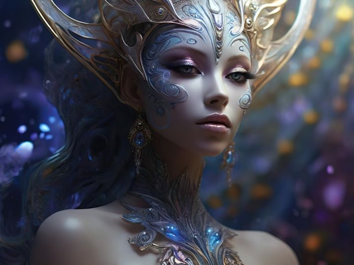 Futuristic warrior princess - Weslee Hetherington - Digital Art ...