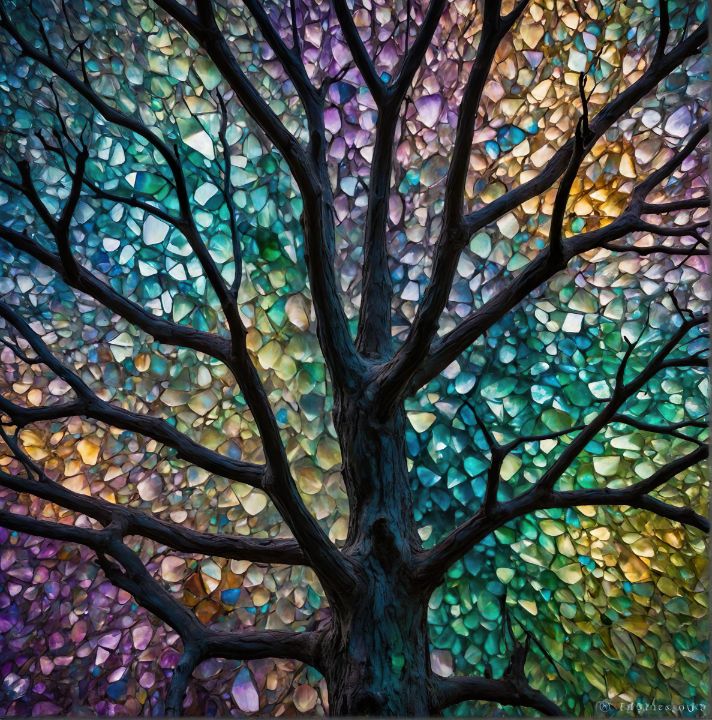 Abstract tree - IamAble Original Art - Digital Art & AI, Abstract ...