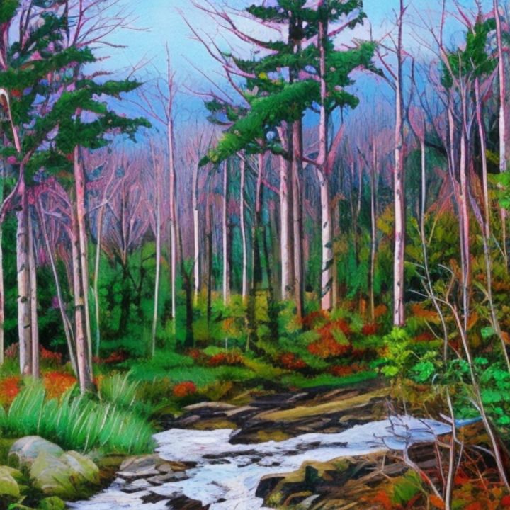 Forest on Bruce Peninsula - Weslee Hetherington - Digital Art & AI ...