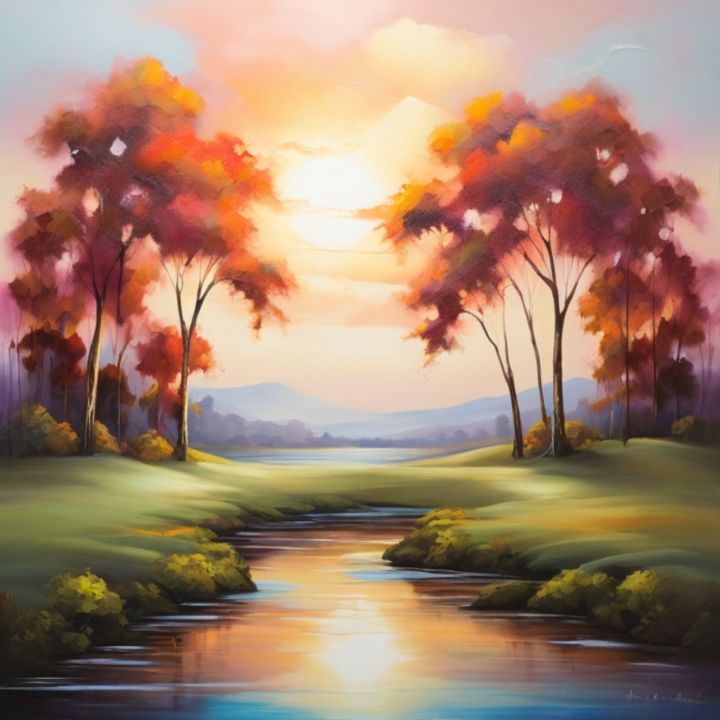 countryside - IamAble Original Art - Digital Art & AI, Landscapes ...