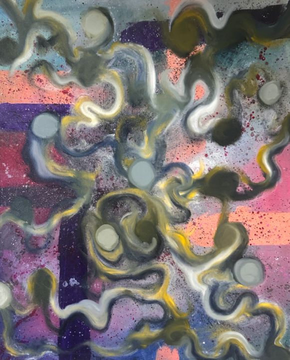 Celestial Orbs - GabrielaMC - Paintings & Prints, Abstract, Other ...