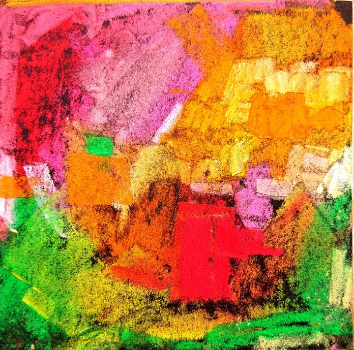 A colorful abstract painting - www.pixi-arts.com - Paintings & Prints ...