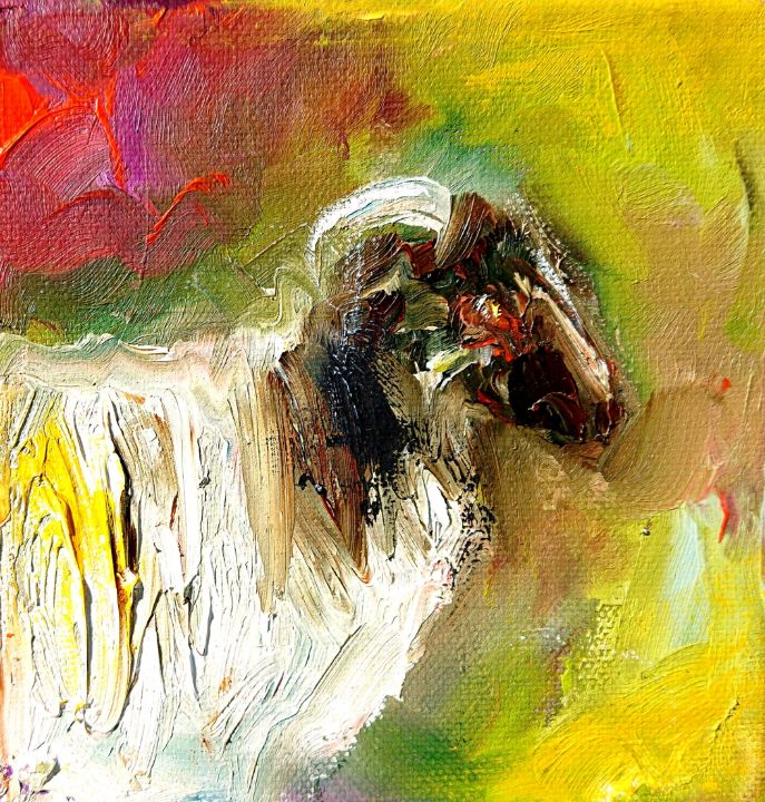 Semi abstract sheep paintings - www.pixi-arts.com - Paintings & Prints ...