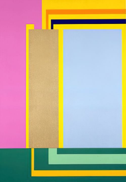 Bubble - 1998 - Peter Halley - Paintings & Prints, Abstract, Geometric ...