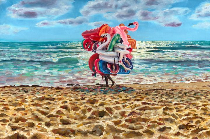 Lilos - Charles Foley - Paintings & Prints, Places & Travel, Asia ...