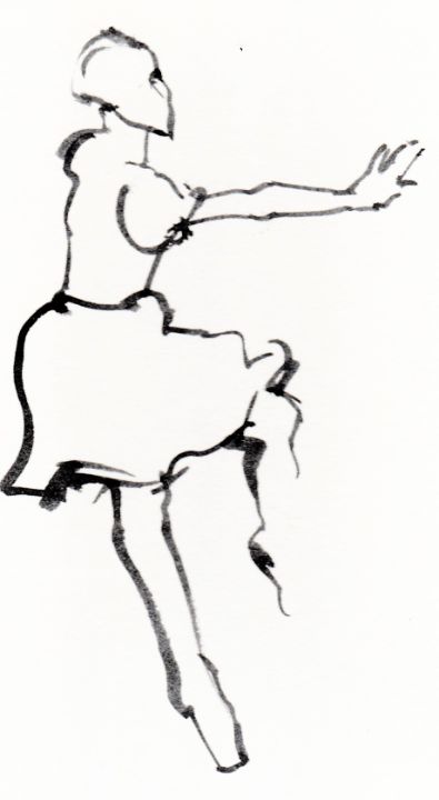 En Pointe © - Randy Steele - Paintings & Prints, People & Figures, Female Form, Clothed - ArtPal