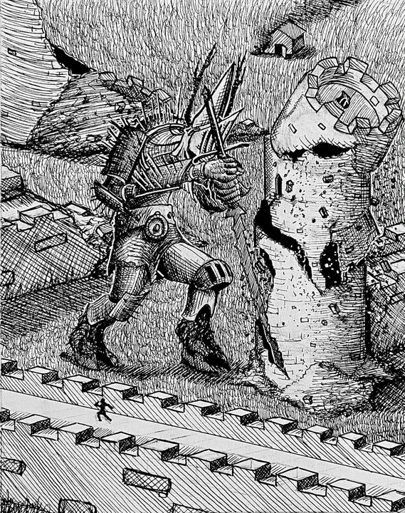 Mythical Giants Drawings Frost Giant, Female 2_portrait | Fantasy Art