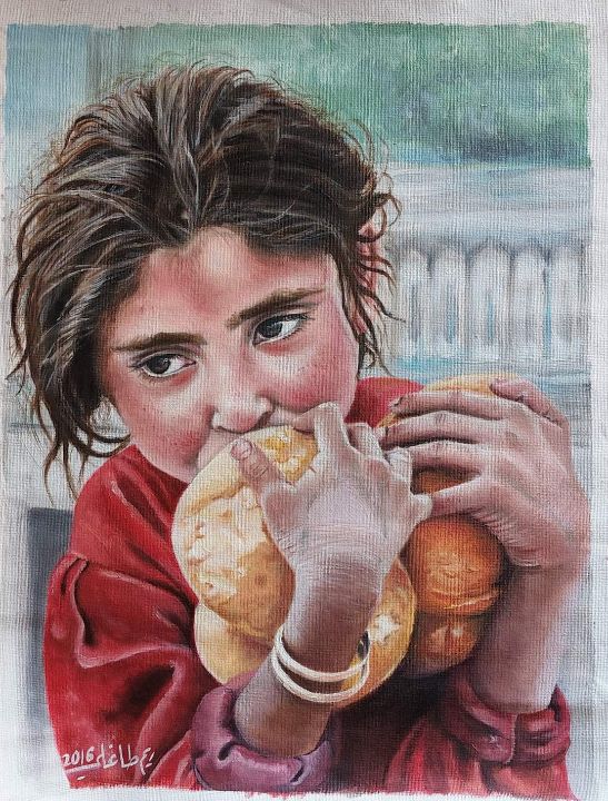 bread girl - M.KEDA ART - Paintings & Prints, People & Figures, Other ...