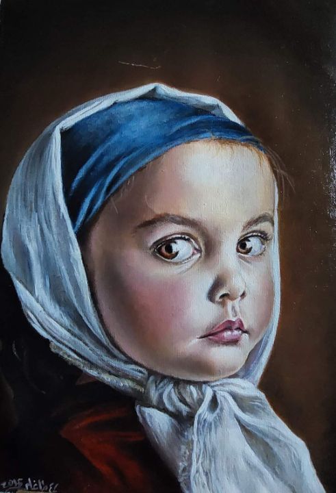 Girl from the European countryside - M.KEDA ART - Paintings & Prints ...