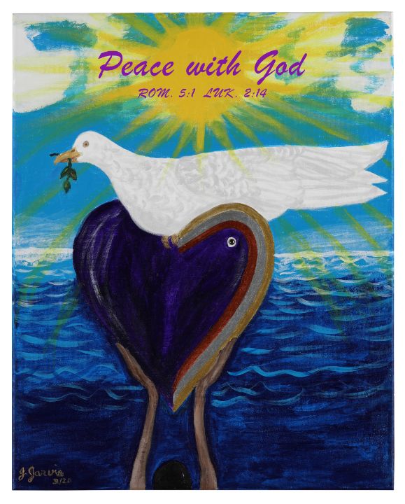 Peace with God - Positive Blessed Art - Paintings & Prints, Religion ...