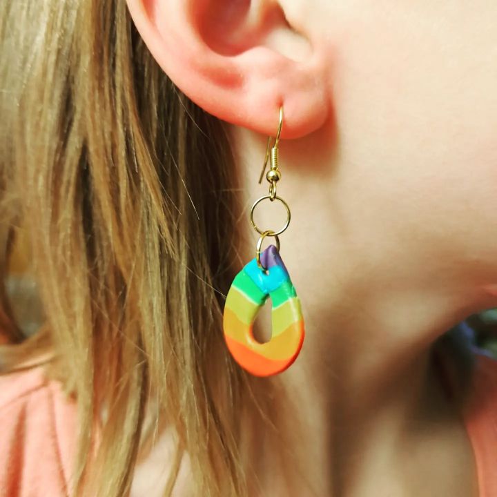 Rainbow Loop - Hannah Townsley - Jewelry, Earrings - ArtPal