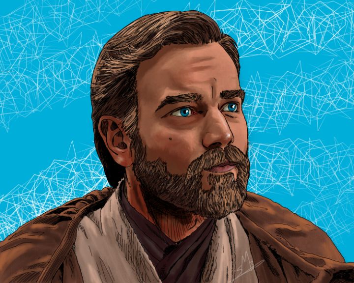 Obi-Wan - Art of Stephen Baker - Digital Art & AI, People & Figures ...