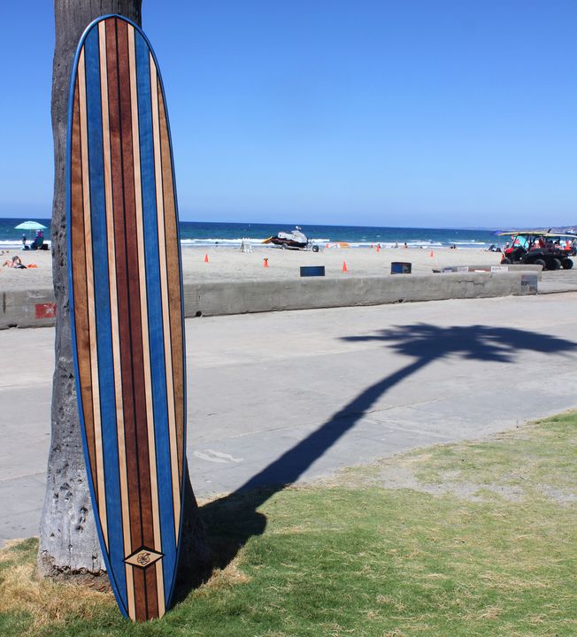 7 Foot Wood Wall Art Surfboard Decor - Hawaiijoessurfboards ...