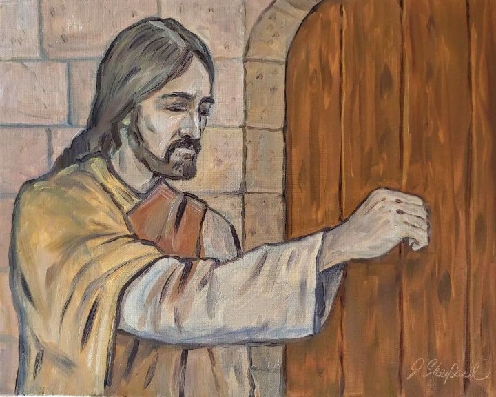 Behold I Stand At The Door And Knock - James Shepard Arts - Paintings ...