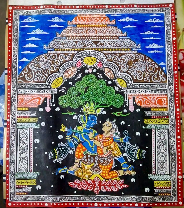 Radha Krishna (Indian Art) - Naman Tiwari - Paintings & Prints, Ethnic ...