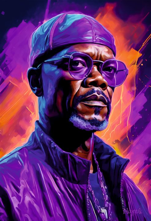 Samuel L. Jackson - DKORTIK - Digital Art & AI, People & Figures ...