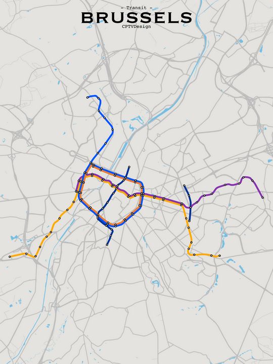 Public Transportation Map Brussels Belgium Brussels Metro Unveils Its