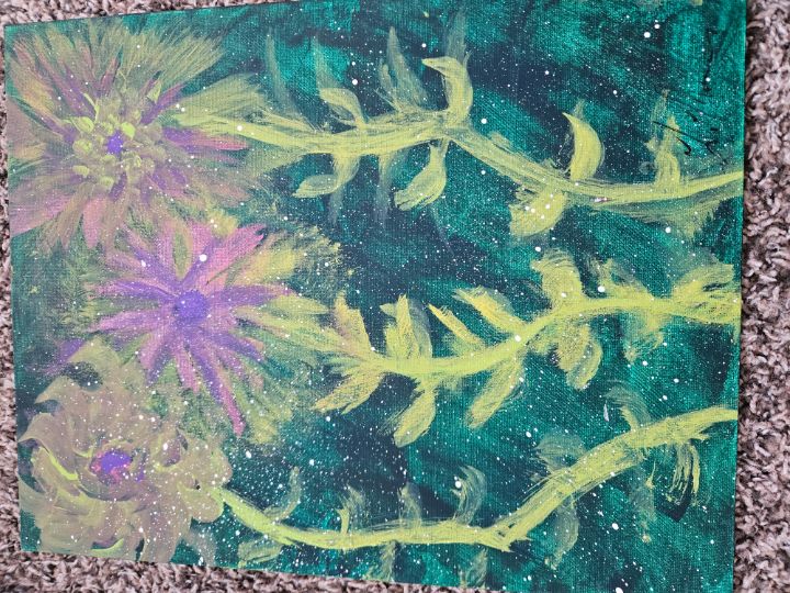 Long stem flowers - Art By Tish - Paintings & Prints, Flowers, Plants ...