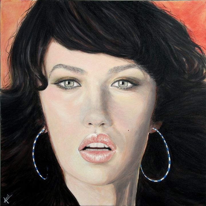 "Earrings" - Avril Art Painter - Paintings & Prints, People & Figures ...