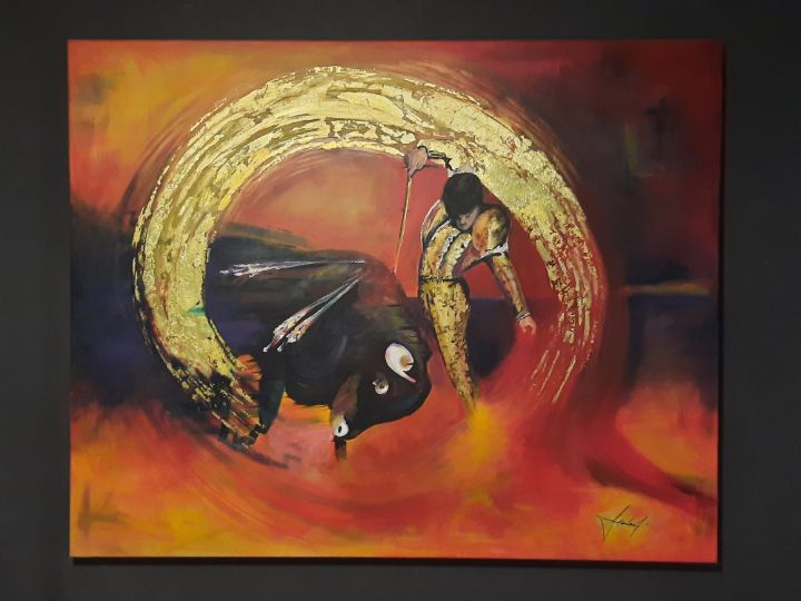 Bullfighter - Simon Smrkolj Art - Paintings & Prints, Abstract ...