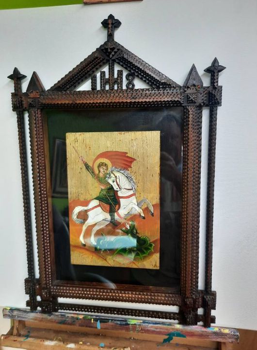Saint George - Simon Smrkolj Art - Paintings & Prints, Religion ...
