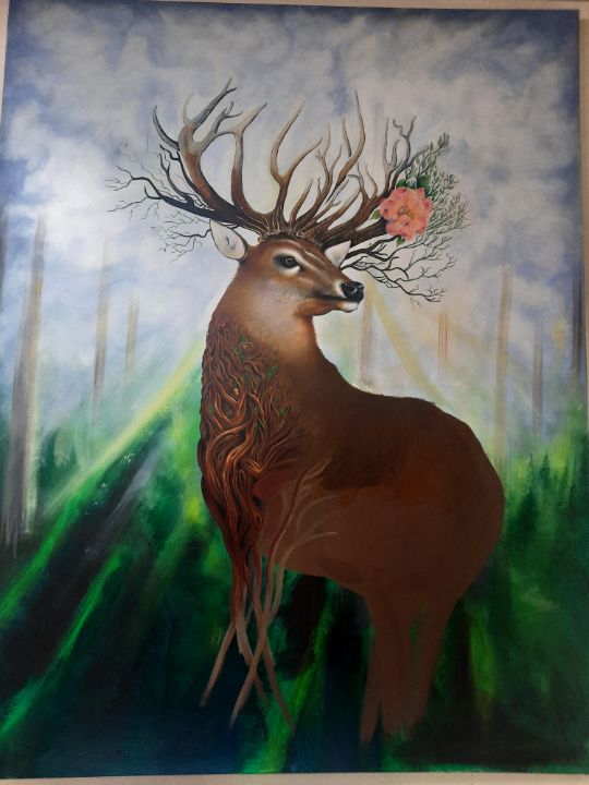 Nature First - Deer - IN PROGRESS - Simon Smrkolj Art - Paintings ...