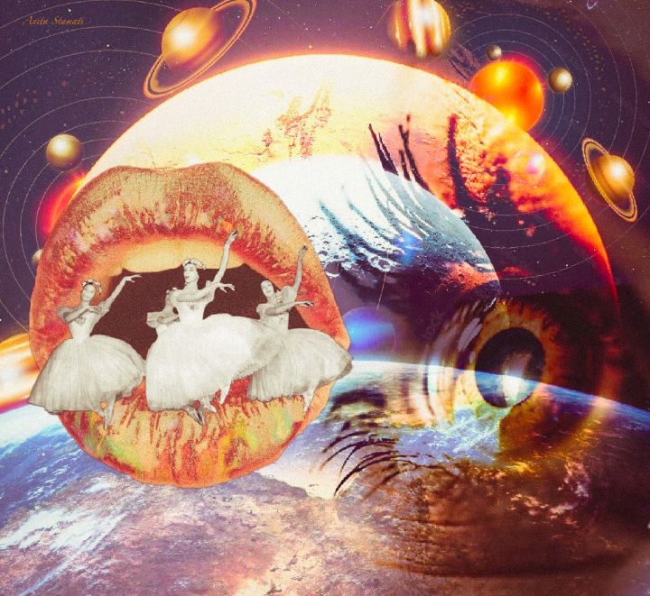 escapism - Anita Stamati - Digital Art & AI, Abstract, Collage - ArtPal