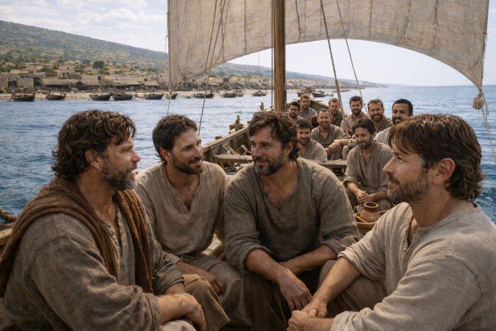 244a The 13 sail toward Capernaum - Pruitt Gallery - Digital Art & AI ...